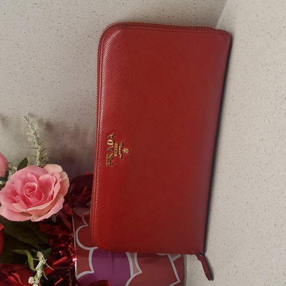 Prada | Bags | Prada Milano Red Saffiano Leather | Poshmark